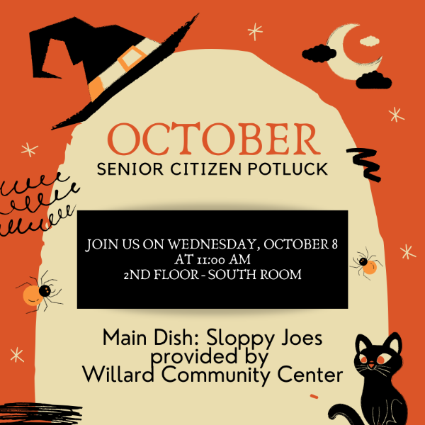 Willard Community Center - October Potluck: October 8